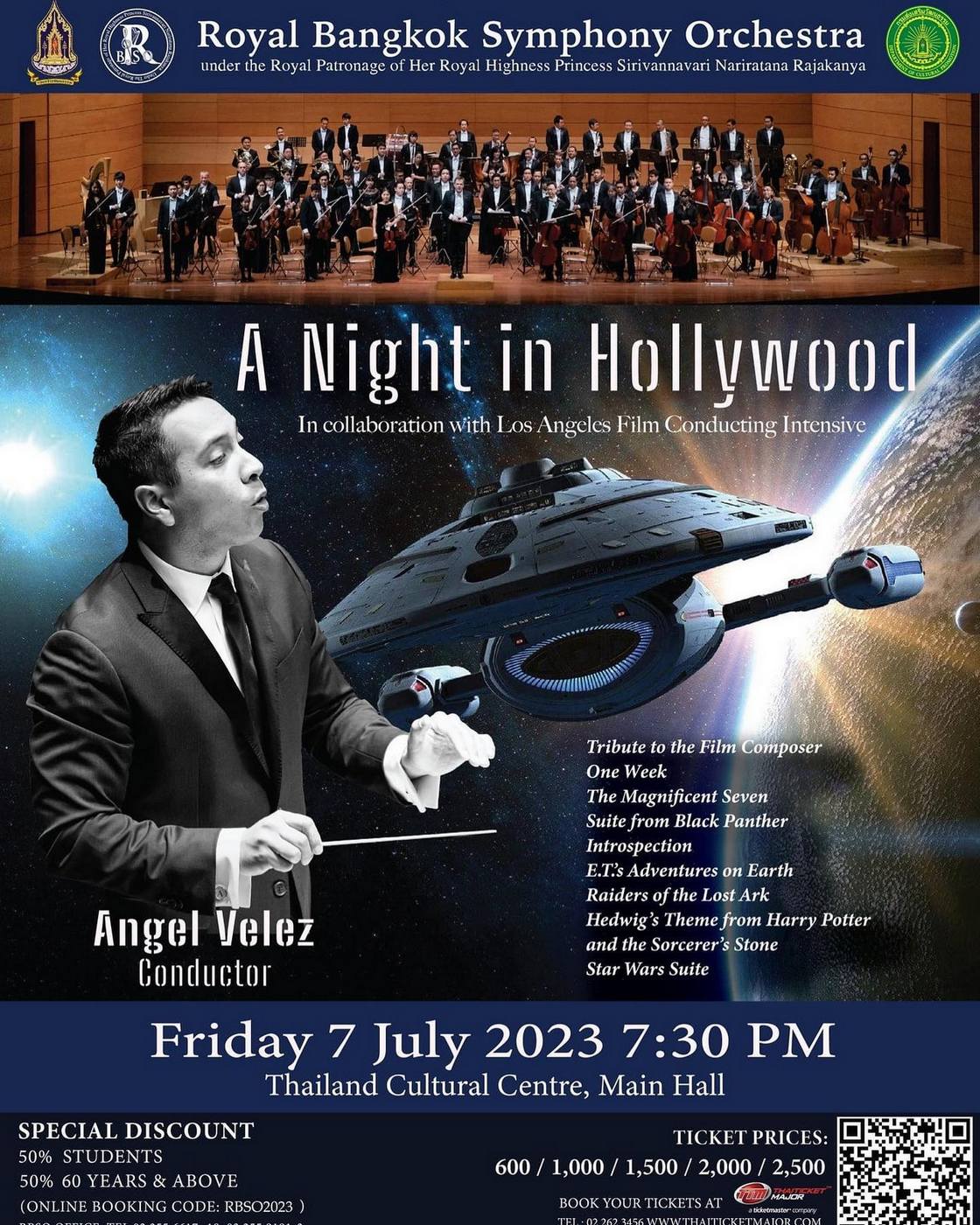 Concert ‘A Night in Hollywood’ in Thailand with Angel Velez ...
