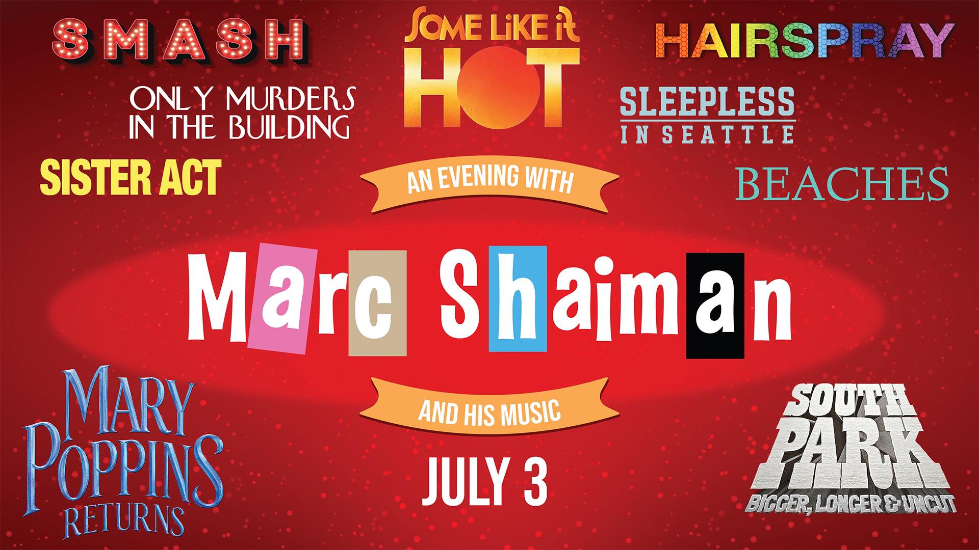 Concert ‘An Evening with MARC SHAIMAN and his Music’ in San Diego ...