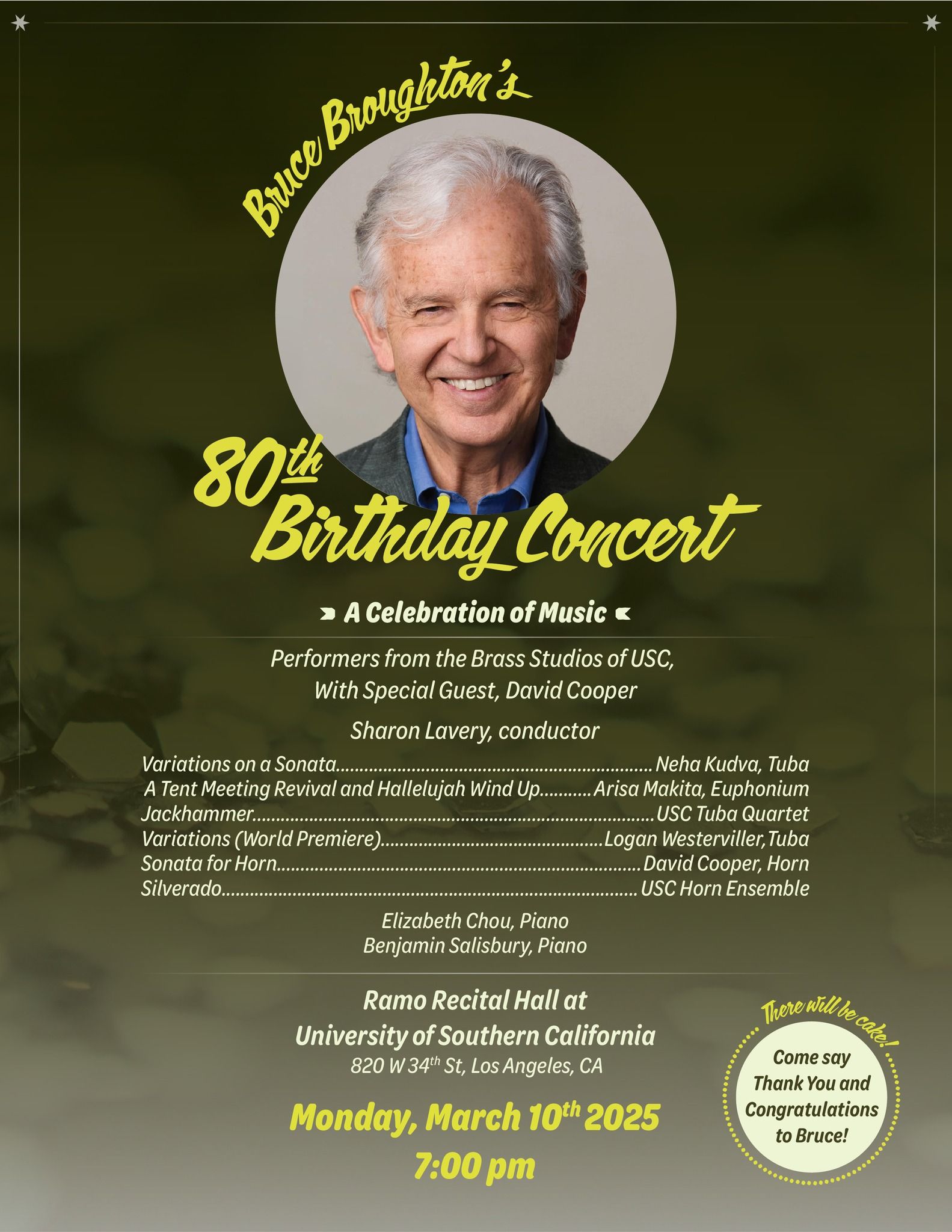 Bruce Broughton’s 80th Birthday Concert – A Celebration of Music ...